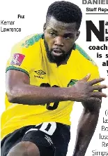 REGGAE BOY LAWRENCE YET TO CONFIRM FOR CAMEROON - PressReader