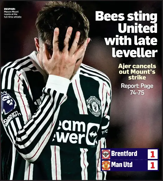 Bees sting United with late leveller - PressReader