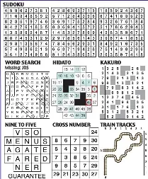 SOLUTIONS TO YESTERDAY'S PUZZLES - PressReader