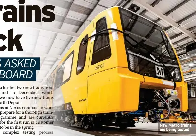 New trains on track - PressReader
