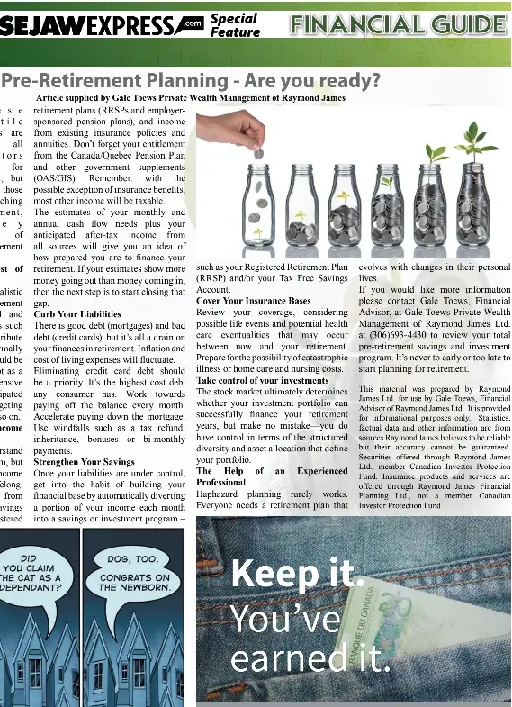 Pre-Retirement Planning - Are you ready? - PressReader