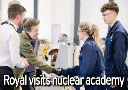 Royal visits nuclear academy - PressReader