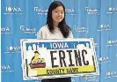 Ames student designs new education license plate - PressReader
