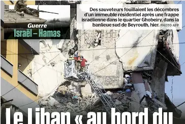 Le Liban « au bord du gouffre », selon l’ONU - PressReader