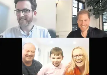 Crisps and quips - when Harry met Tony on video call - PressReader