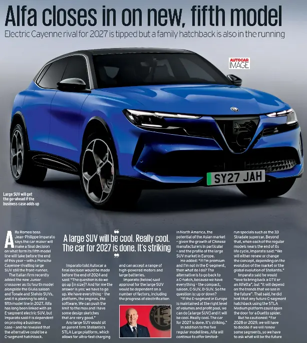 Alfa closes in on new, fifth model - PressReader