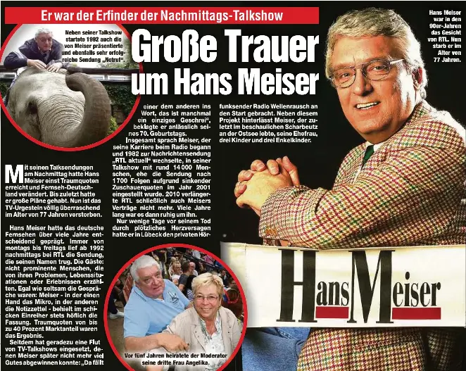 Große Trauer um Hans Meiser - PressReader