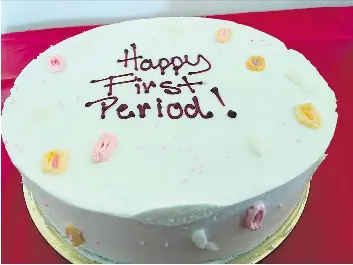 Welcoming womanhood with a period party - PressReader