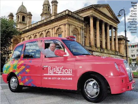 Taxi firm thinks pink to back Paisley 2021 bid - PressReader