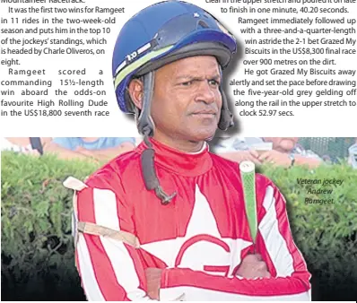 Ramgeet logs Mountainee­r double winner after 11 starts - PressReader