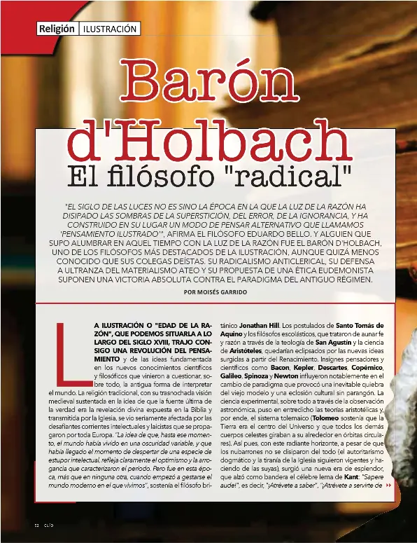 Barón d’Holbach. El FILÓSOFO RADICAL - PressReader
