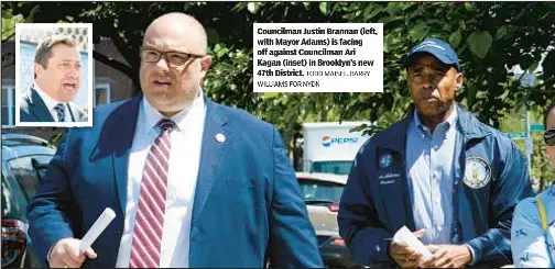 Adams backs Dem Councilman Brannan in race with ex-Dem - PressReader