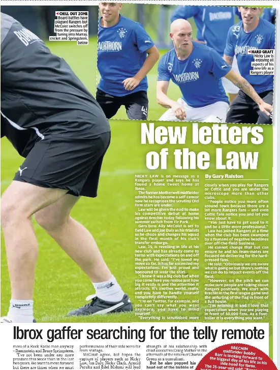 Ibrox gaffer searching for the telly remote - PressReader