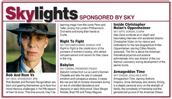 Skylights sponsored by sky - PressReader