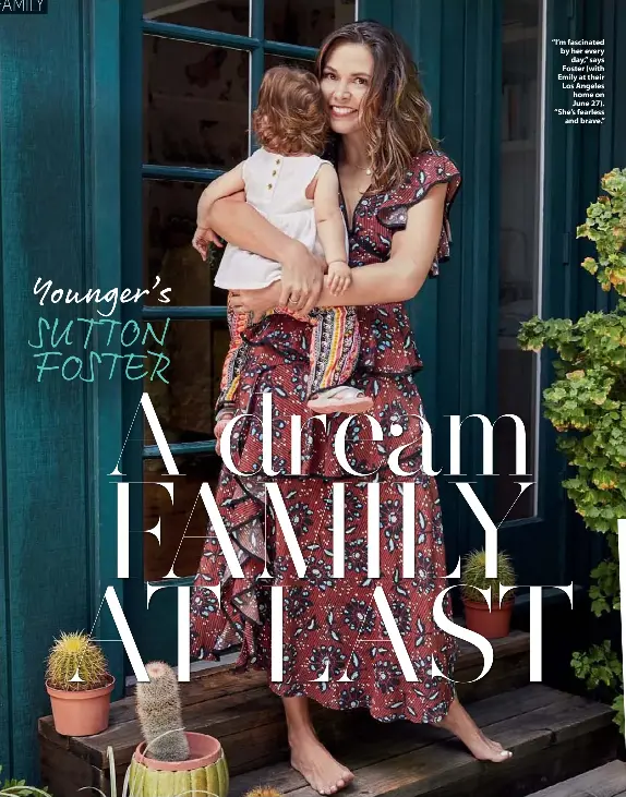 SUTTON FOSTER The Younger star introduces her adopted daughter ...