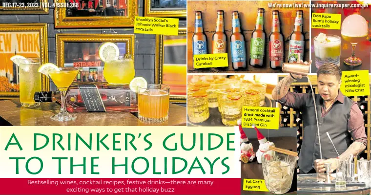 A DRINKER'S GUIDE TO THE HOLIDAY'S - PressReader