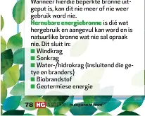 WAT IS HERNUBARE EN NIEHERNUBA­RE ENERGIE? - PressReader