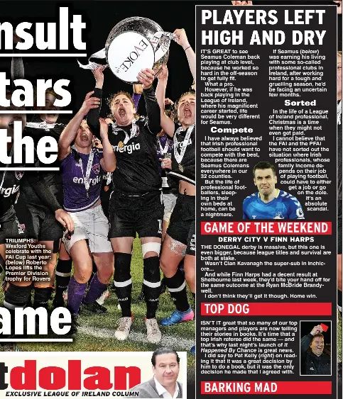 PLAYERS LEFT HIGH AND DRY - PressReader