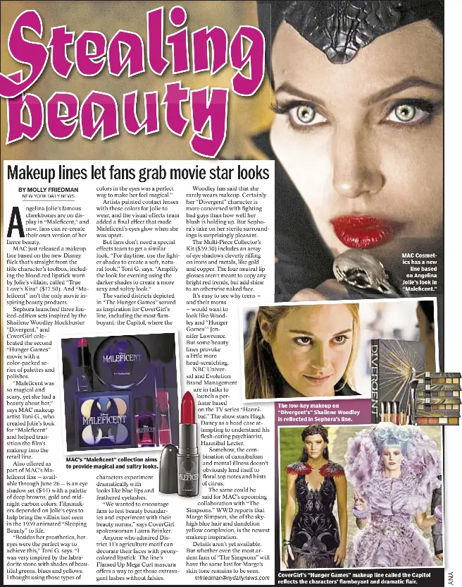 Makeup lines let fans grab movie star looks - PressReader