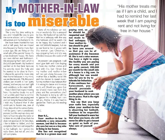 MOTHER-IN-LAW My miserable is too - PressReader