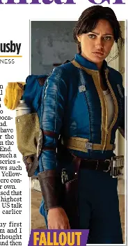 So who is that star of Fallout with the perfect American accent? Ella from Bethnal Green ...