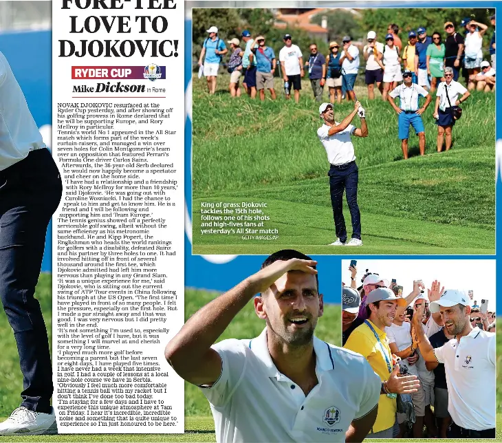 FORE-TEE LOVE TO DJOKOVIC! - PressReader