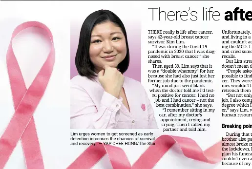 There’s life after cancer - PressReader