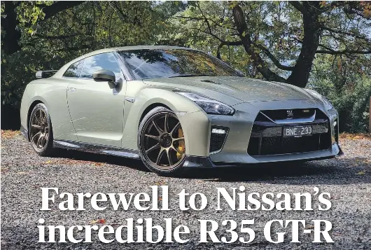 Farewell to Nissan’s incredible R35 GT-R - PressReader