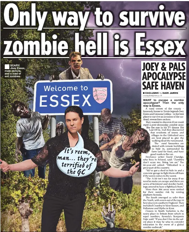 Only way to survive zombie hell is Essex - PressReader