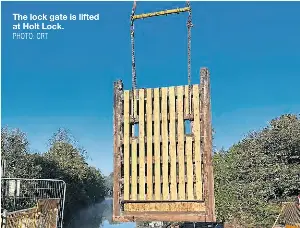 Essential repairs under way on historic River Severn lock - PressReader