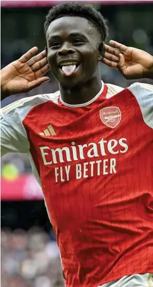 Arsenal learned lessons - Saka - PressReader