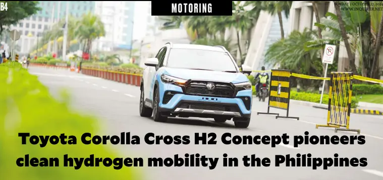 Toyota Corolla Cross H2 Concept pioneers clean hydrogen mobility in the Philippine­s - PressReader