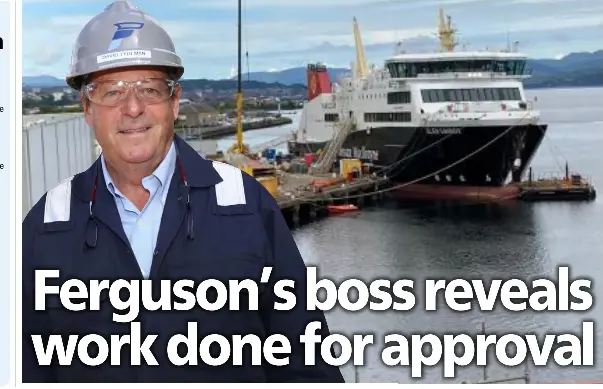 Ferguson’s boss reveals work done for approval - PressReader