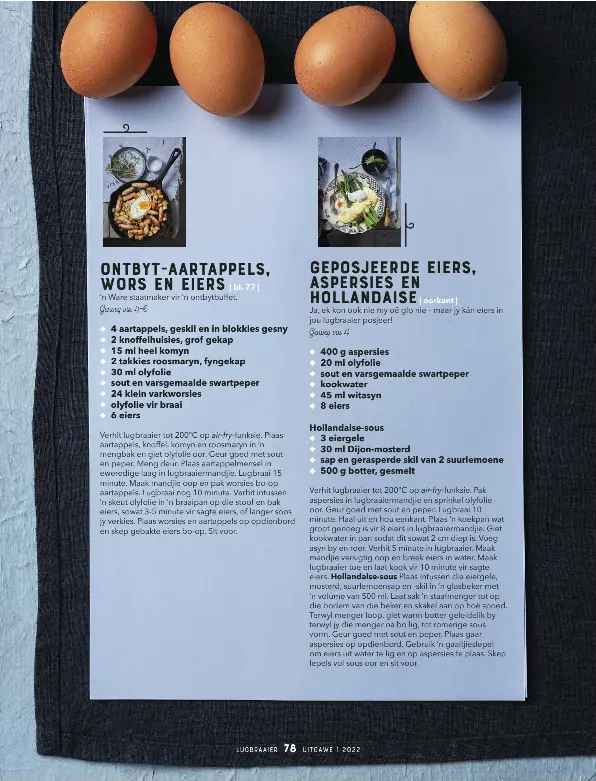 GEPOSJEERD­E EIERS, ASPERSIES EN HOLLANDAIS­E - PressReader