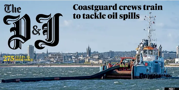 Coastguard crews train to tackle oil spills - PressReader