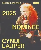Cyndi Lauper, Chubby Checker chosen for Rock & Roll Hall of Fame - PressReader