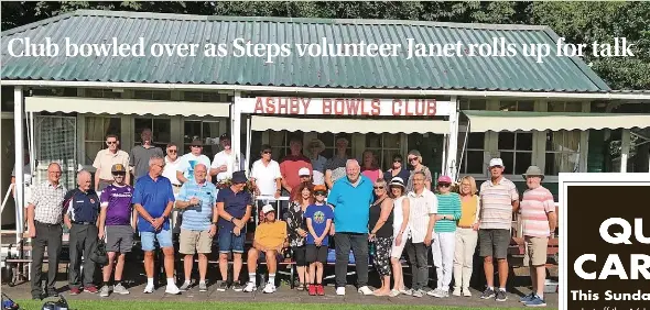Club bowled over as Steps volunteer Janet rolls up for talk - PressReader