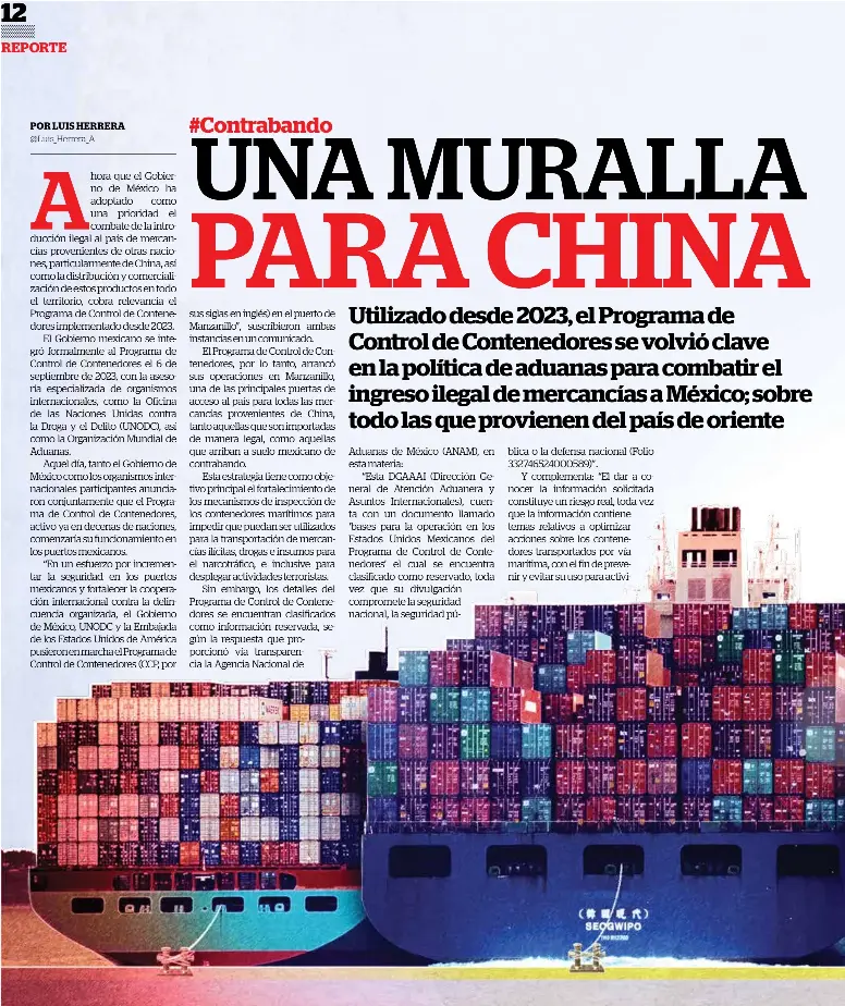 UNA MURALLA PARA CHINA - PressReader