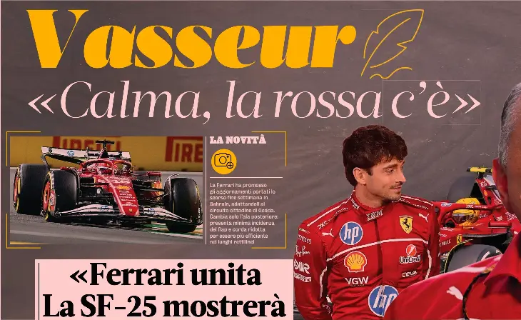 «Ferrari unita La SF-25 mostrerà di cosa è capace» - PressReader
