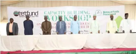 TETFund: Strengthen­ing Procuremen­t Process In Tertiary Institutio­ns ...