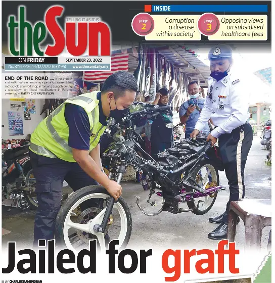 Jailed for graft - PressReader