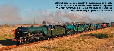 11 LOCOMOTIVE­S, 33 HOURS: RHDR MARKS 90 YEARS - PressReader