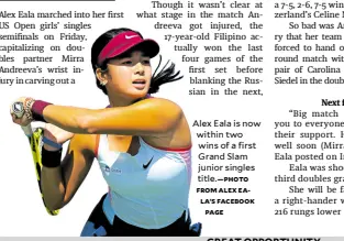 EALA RALLIES PAST DOUBLES PARTNER FOR SEMIS BERTH - PressReader