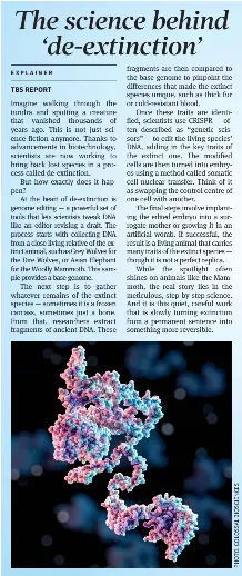 The science behind ‘de-extinction’ - PressReader
