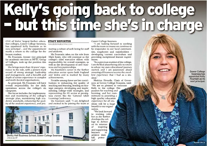 Kelly’s going back to college – but this time she’s in charge - PressReader