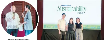 ACEN, Aboitizpow­er push for renewable energy at MB Sustainabi­lity ...