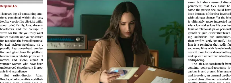 The Life List review - overly neat Netflix weepie leaves dry eyes - PressReader