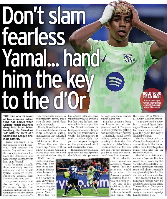 Don’t slam fearless Yamal... hand him the key to the d’or - PressReader