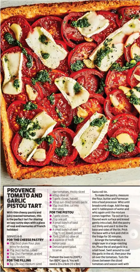 PROVENCE TOMATO AND GARLIC PISTOU TART - PressReader
