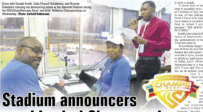 Stadium announcers revel in vital Champs role - PressReader